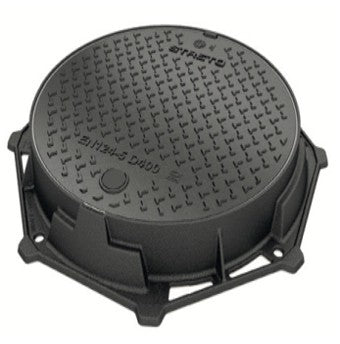 Cast iron manhole edge with strong composite manhole cover – DWTN